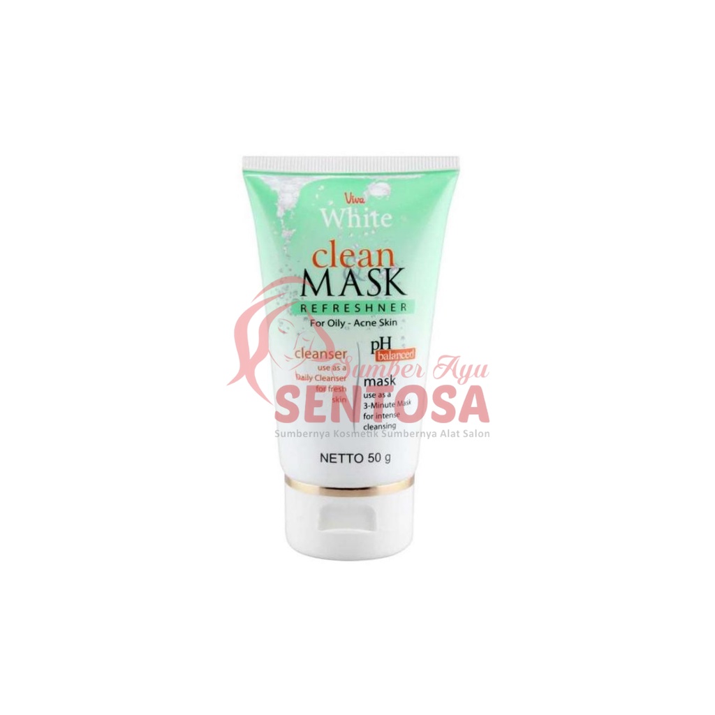 Jual VIVA WHITE CLEAN MASK REFRESHNER 50GR | Shopee Indonesia