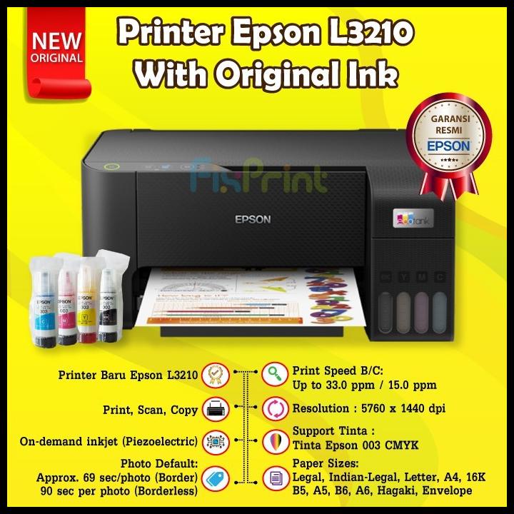 Jual Printer Epson L3210 Print Scan Copy All-In-One Pengganti L3110 Ink ...