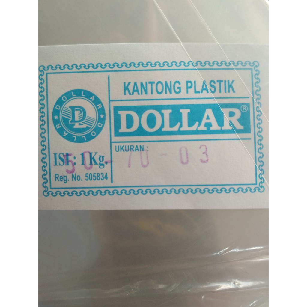 Jual Kantong Plastik Bening ukuran besar 50x70-03 Cap Dollar Plastik ...