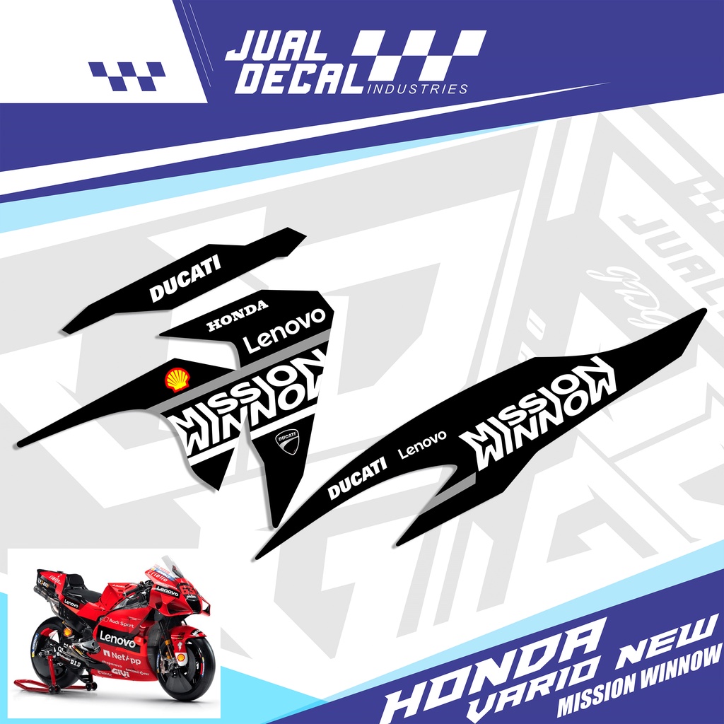 Jual Stiker variasi motor Vario 125/150 DUCATI 2020 2021 Striping Honda ...