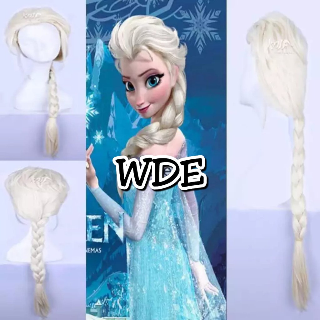 Jual Wig Dewasa Model Princess Elsa Wde Shopee Indonesia