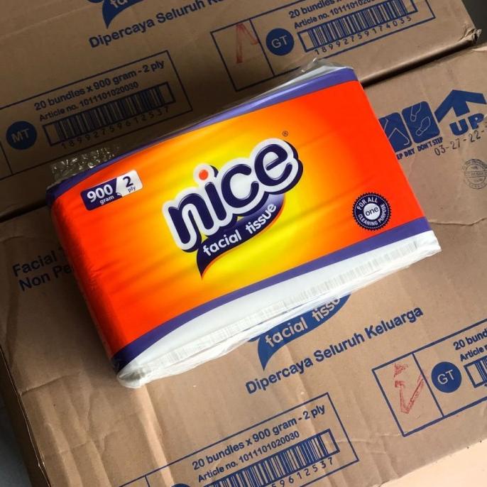 Jual Tissue Nice Facial Tissue 2 Ply 900gr Dus isi 20 | Shopee Indonesia