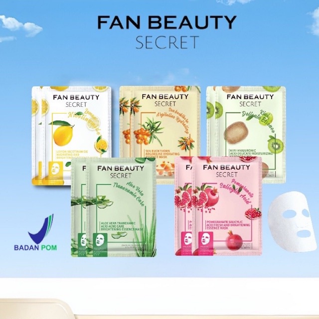 Jual FAN BEAUTY SECRET Facial Essence Mask Sheet satuan Skin Care 25g ...
