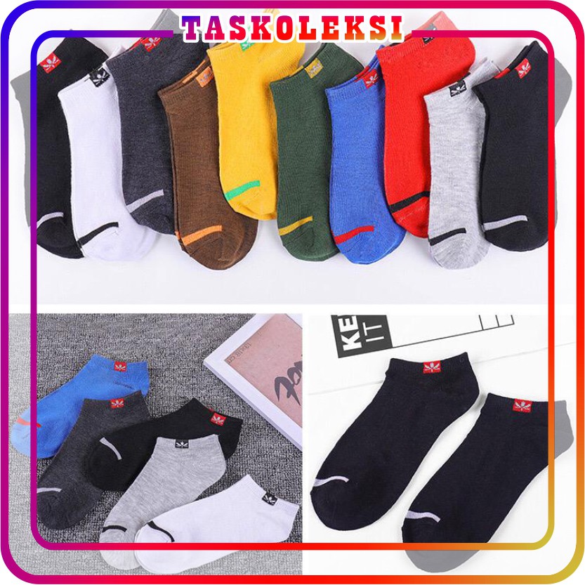 Jual ☛TK☚ R156 Kaos Kaki Fashion Unisex Kaoskaki Warna Polos Wanita ...