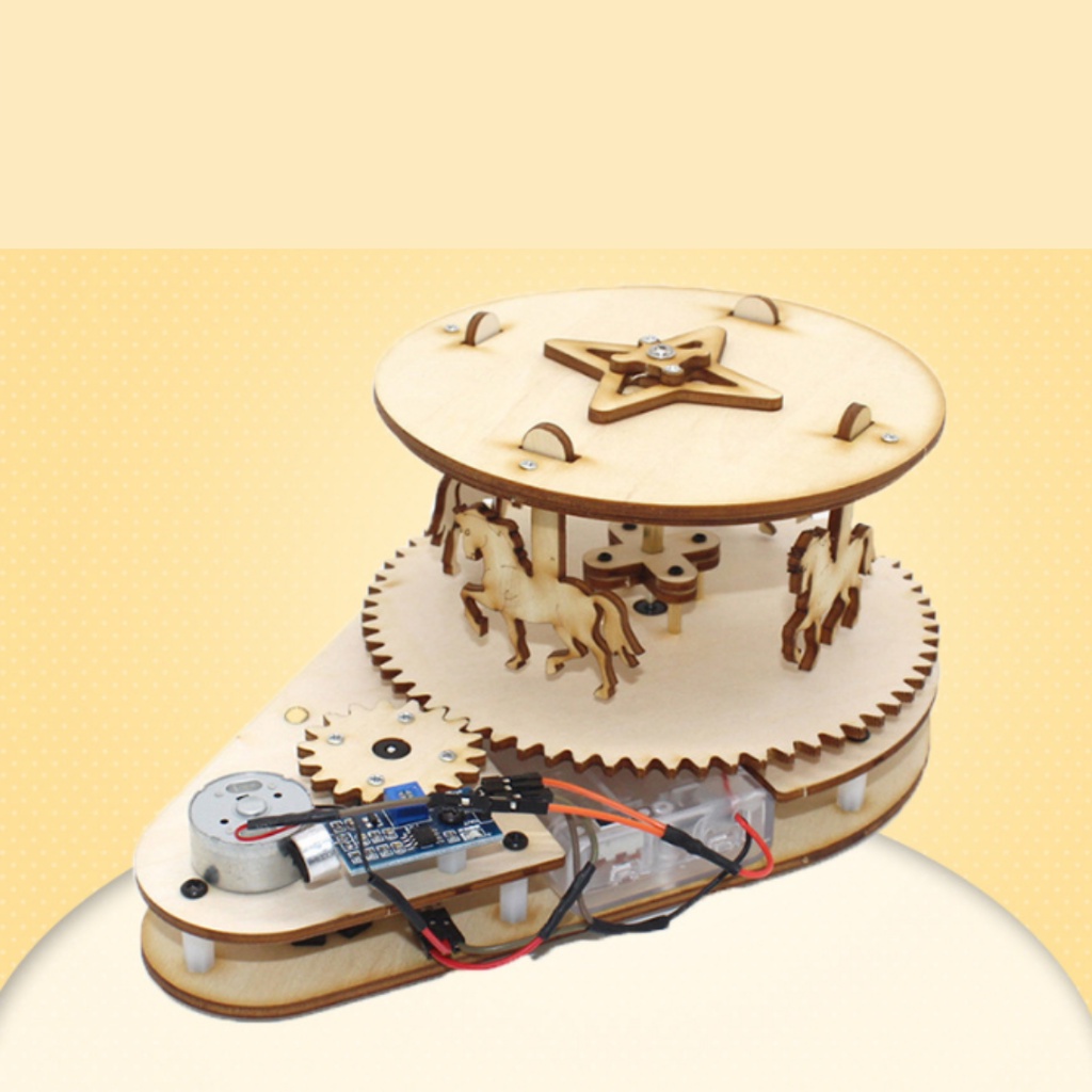 Jual DIY Komidi Putar Alat Peraga Fisika STEM Roda Gigi Aktivitas ...