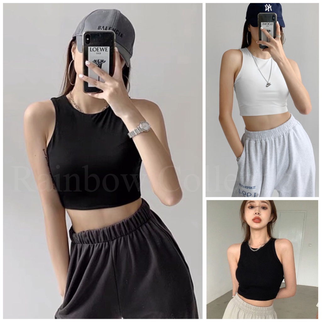 Jual Tank Top Wanita Singlet Tank Top Crop Wanita | Shopee Indonesia