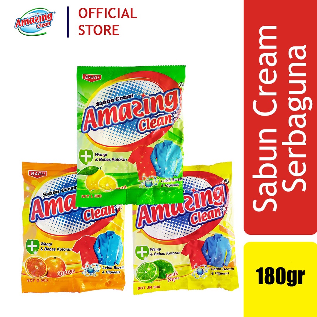 Jual Sabun Colek Cream Jeruk Nipis/Orange/Lemon 170gr AMASING Clean ...
