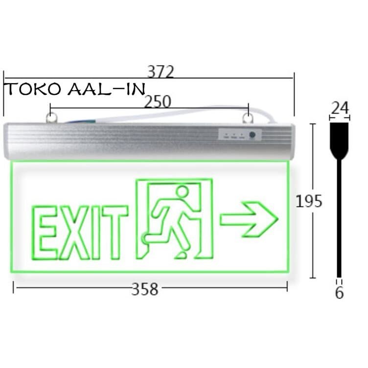 Jual Lampu EXIT LED /Emergency EXIT Lamp/Lampu petunjuk darurat Bening ... Jual Lampu EXIT LED /Emergency EXIT Lamp/Lampu petunjuk darurat Bening ...
