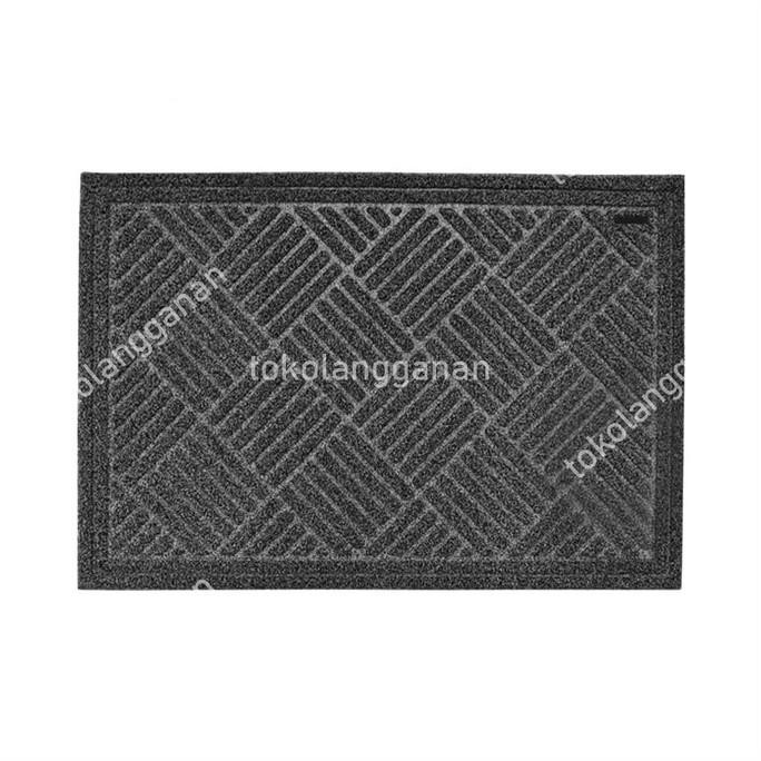 Jual Krisbow 60x90 Cm Keset Pintu Grass Stripe - Abu-Abu | Shopee Indonesia