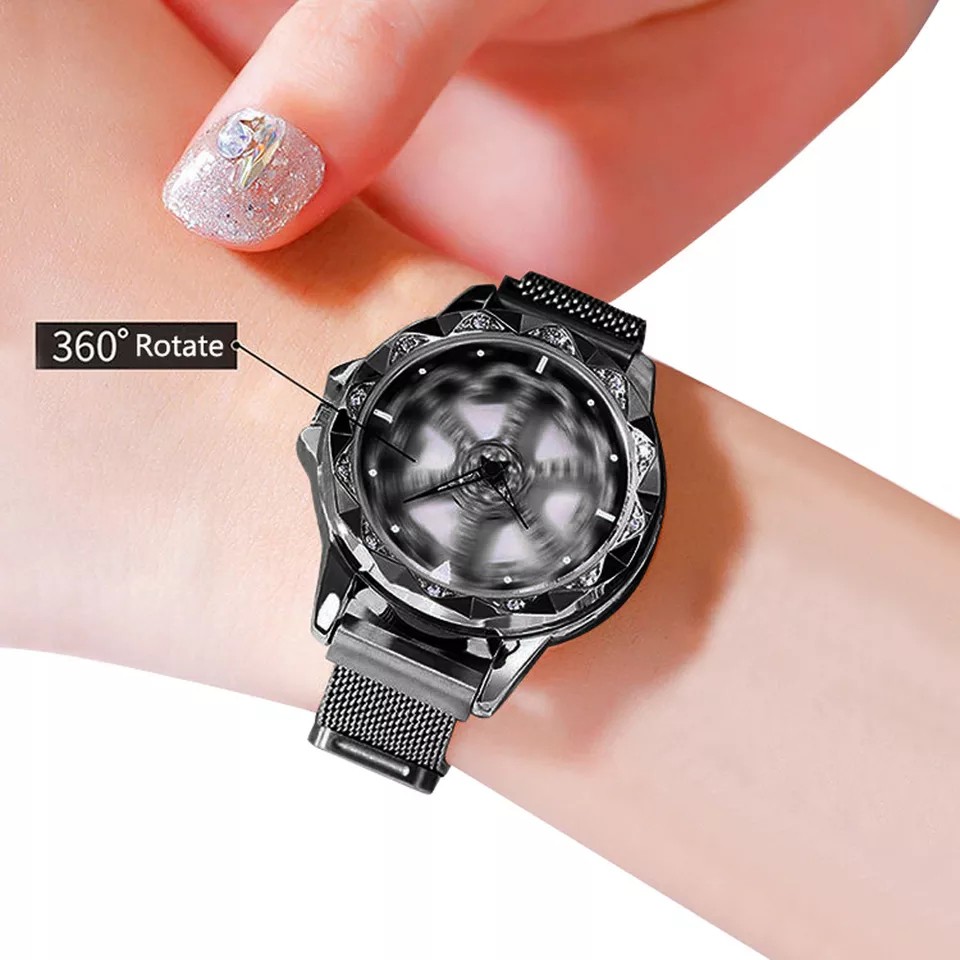Jual 360° Berputar Jam Tangan Magnet Rotasi Cinta Dial Putar | Shopee ...