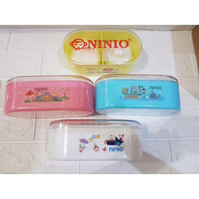 Jual Ninio Baby Powder Case Twin Double - Tempat Bedak Tabur Bayi ...