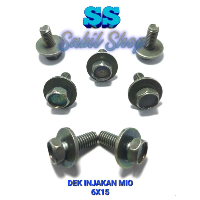 Jual 10 PCS BAUT DEK YAMAHA MIO BAUT DEK INJAKAN MIO BAUT KARPET MIO ...