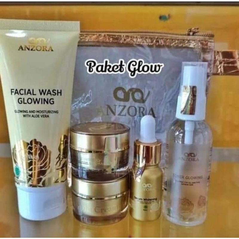 Jual ANZORA SKINCARE | paket glowing series original |skincare BPOM ...