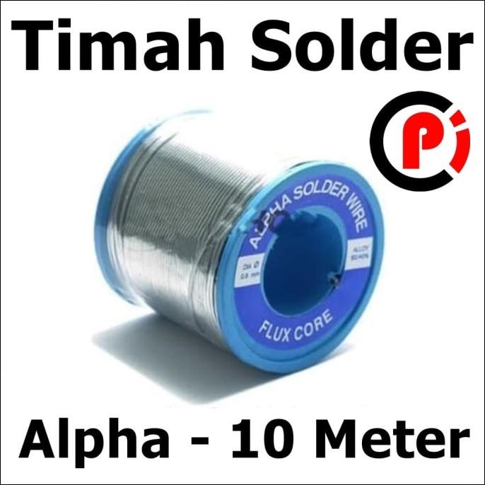 Jual #####] Alpha Timah Solder Wire Flux Core Ukuran Diameter 0.8mm ...