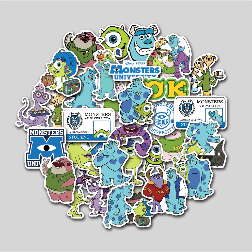 Jual STICKER PACK MONSTER UNIVERSITY | STIKER TUMBLER LAPTOP | STICKER ...