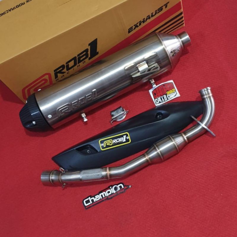 Jual Knalpot Standar Racing Stainless Cup Cap V ROB1 Racing All New ...
