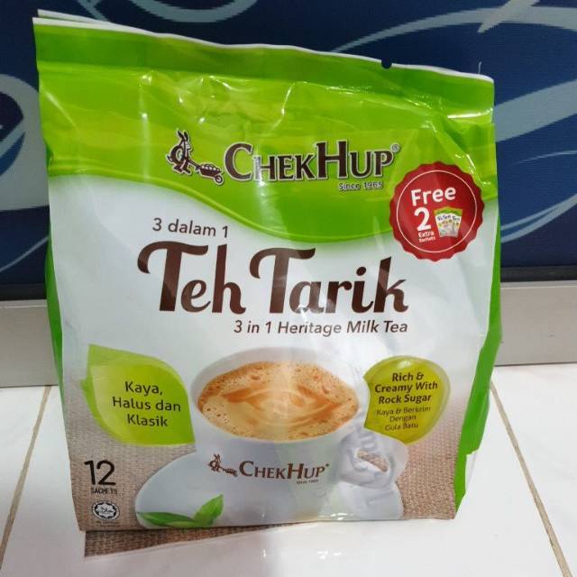 Jual ChekHup Teh Tarik 3 in 1 Malaysian Tea Teh Tarik Chek hup 12SACHET ...