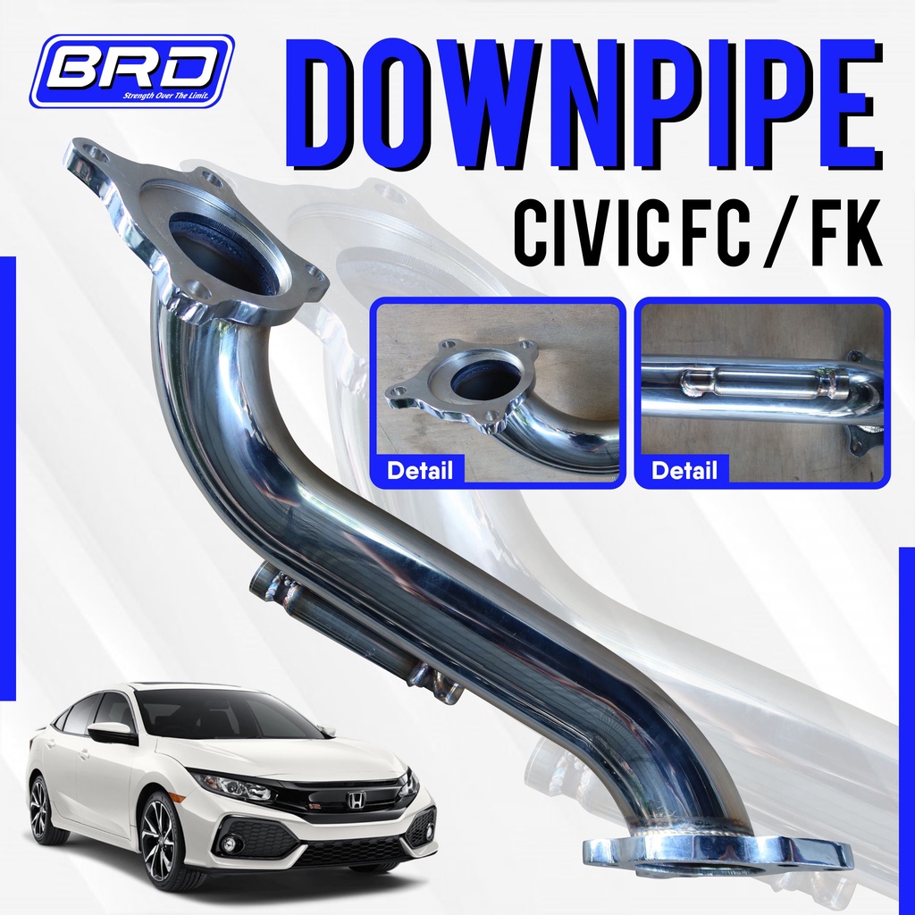 Jual Exhaust Knalpot Muffler Downpipe BRD Honda Civic FC FK CRV turbo ...