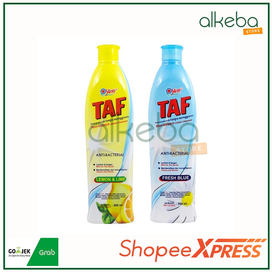 Jual Yuri Taff Cream Botol 500 ml Fresh Blue and Lemon Anti Bacterial ...