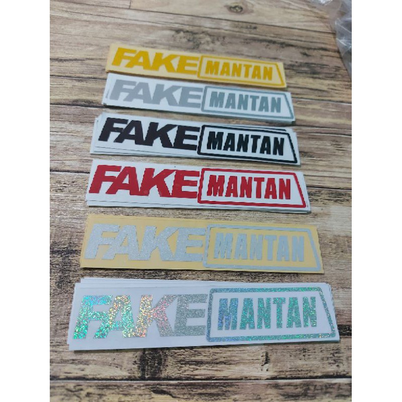 Jual STIKER CUTNG VARIASI MOTOR HELM LOGO FAKE MANTAN VIRAL COD ...