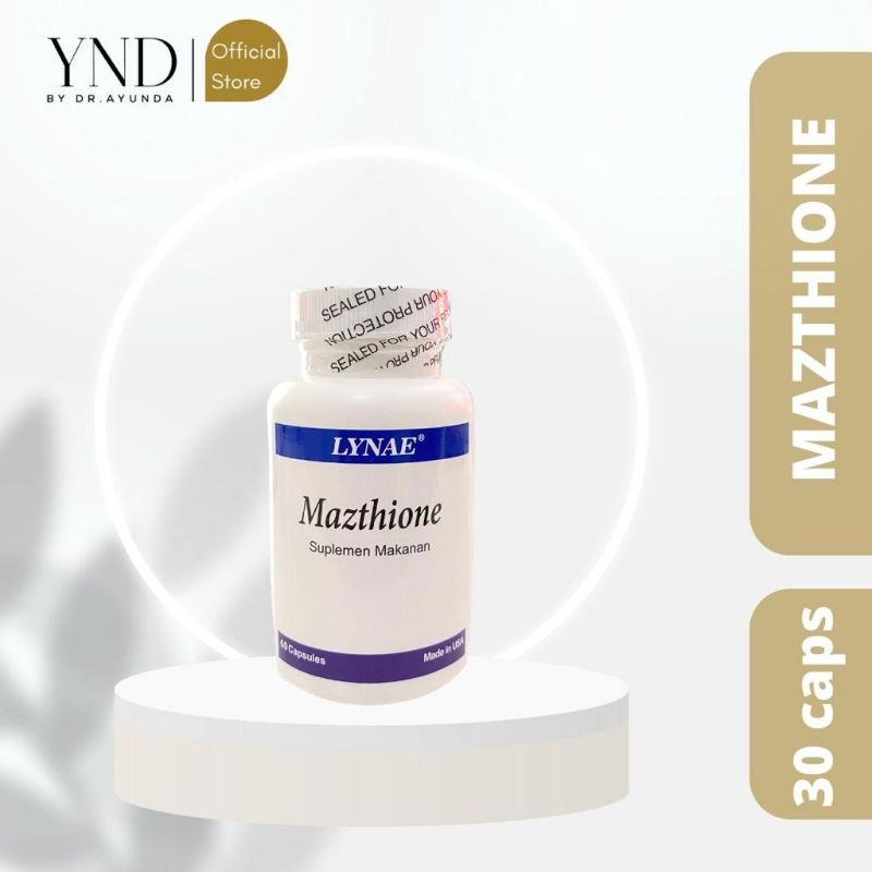 Jual MAZTHIONE SUPLEMEN PEMUTIH BADAN DAN ANTI FLEK (ISI 30 CAPS REPACK) | Shopee Indonesia