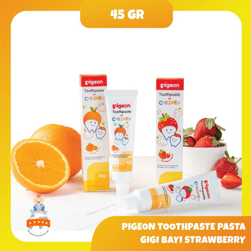 Jual Pigeon Toothpaste / Pigeon Pasta Gigi Bayi Strawberry [45 g ...