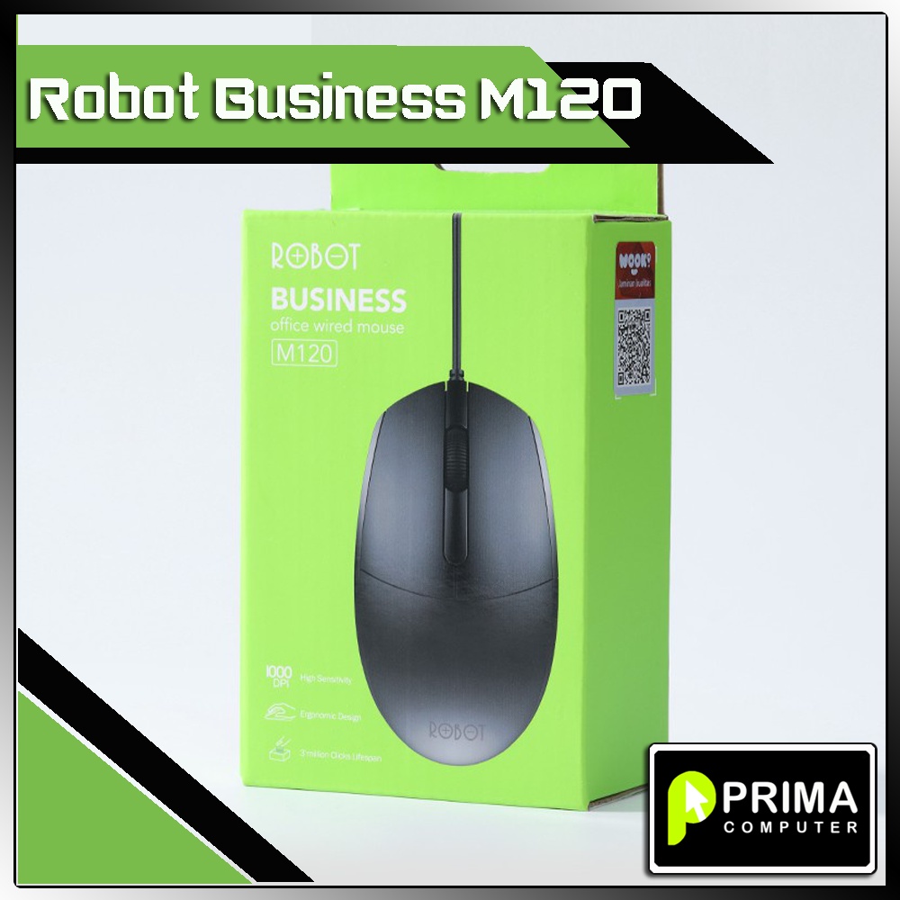 Jual Mouse Robot M120 Office Wired | Shopee Indonesia