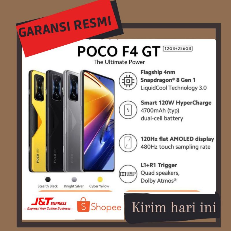 Jual Xiaomi Official POCO F4 GT 12/256GB - Knight Silver | Shopee Indonesia