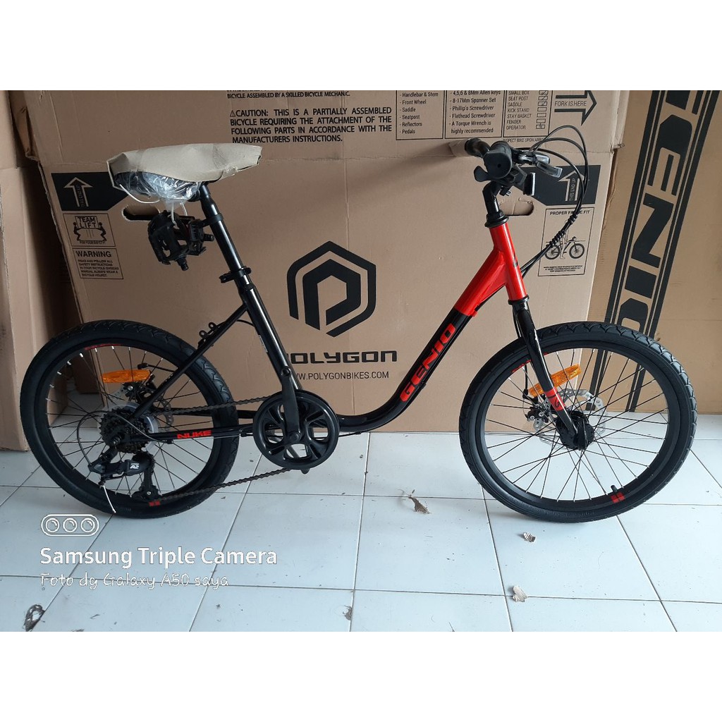 Jual SALE Sepeda Mini Minion Minivelo 20 inch GENIO NUKE 7 Speed Rem ...