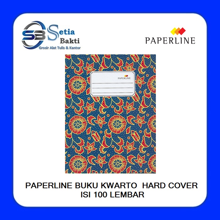 Jual PAPERLINE Buku Kwarto Hard Cover 100 Lembar - 1 Pcs | Shopee Indonesia