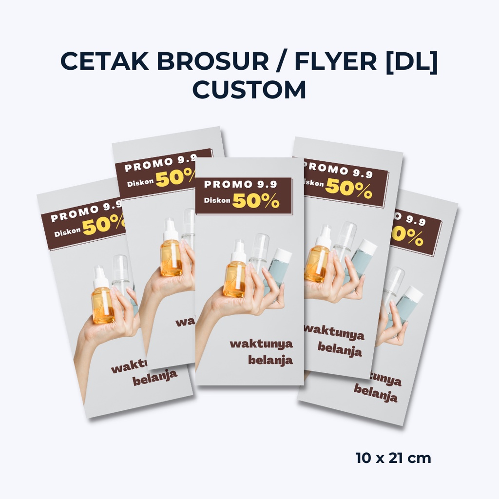 Jual [DL] Cetak Brosur / Pamflet / Flyer Custom Desain Murah Fullcolor ...