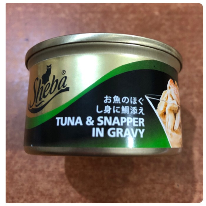 Jual Sheba kaleng 85 gr tuna & snapper in gravy | Shopee Indonesia