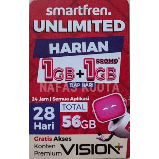 Jual Isi Ulang Kuota Voucher smartfren 4GB 6GB 12GB Nonstop unlimited ...