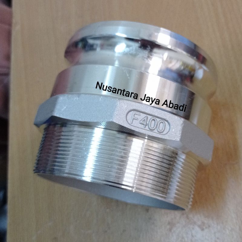 Jual Camlock Alumunium F 4 " inchi F 400 Male Drat Luar Quick Coupling ...