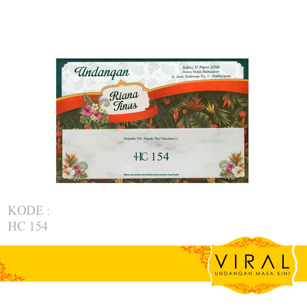 Jual Blangko Undangan HC 154 Isi 100 Harga Murah | Shopee Indonesia