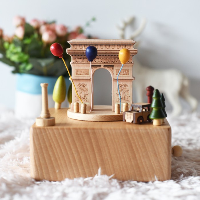 Jual MUSIK-KOTAK- PREMIUM WOODEN MUSIC BOX // PARIS ARC DE TRIOMPHE ...
