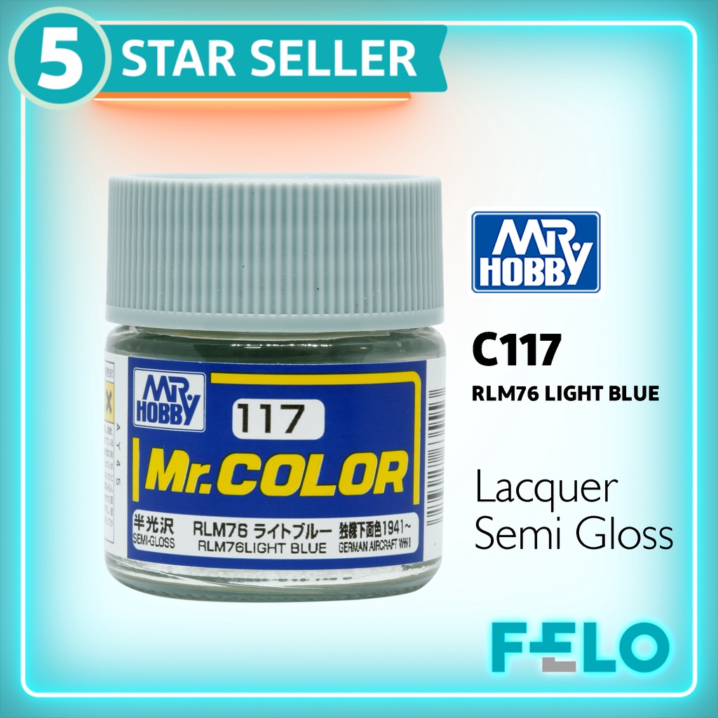 Jual CAT GUNDAM - MOKIT MR COLOR C117 RLM76 LIGHT BLUE / MR HOBBY C 117 ...