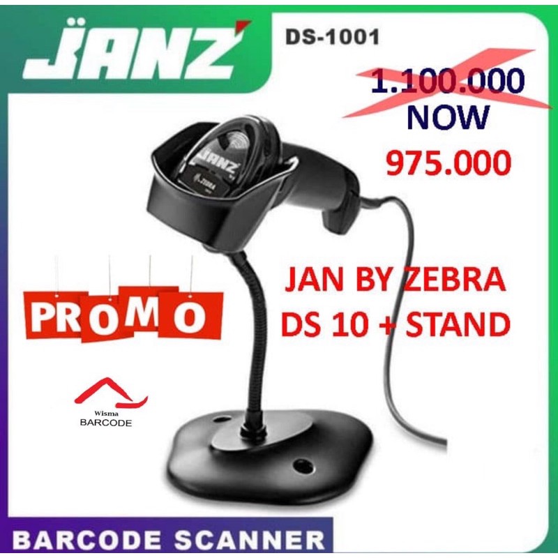 Jual Scanner Barcode Janz Ds 1001 | Shopee Indonesia