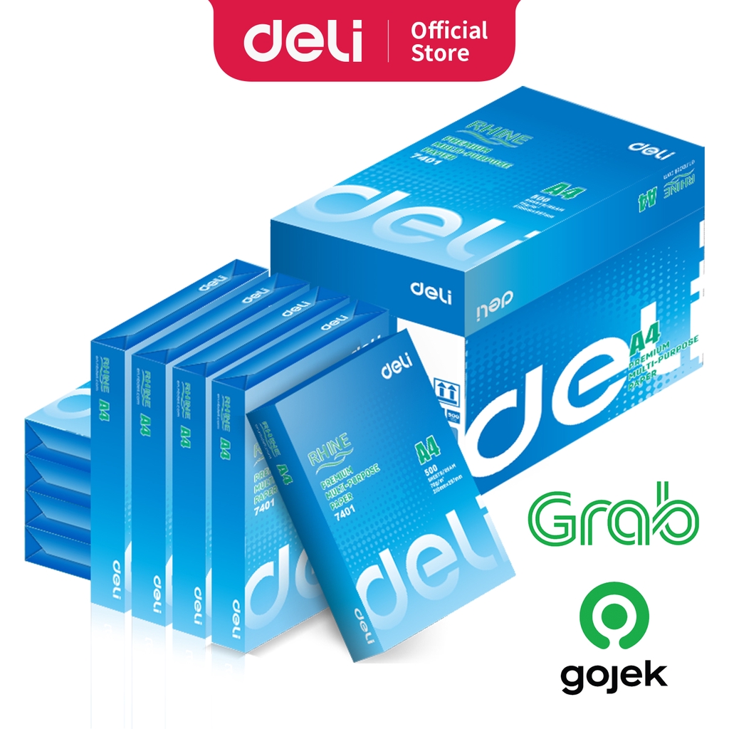 Jual Deli Kertas Print / Copy Paper A4 70g Pulp Premium 500 Sheets 1 ...