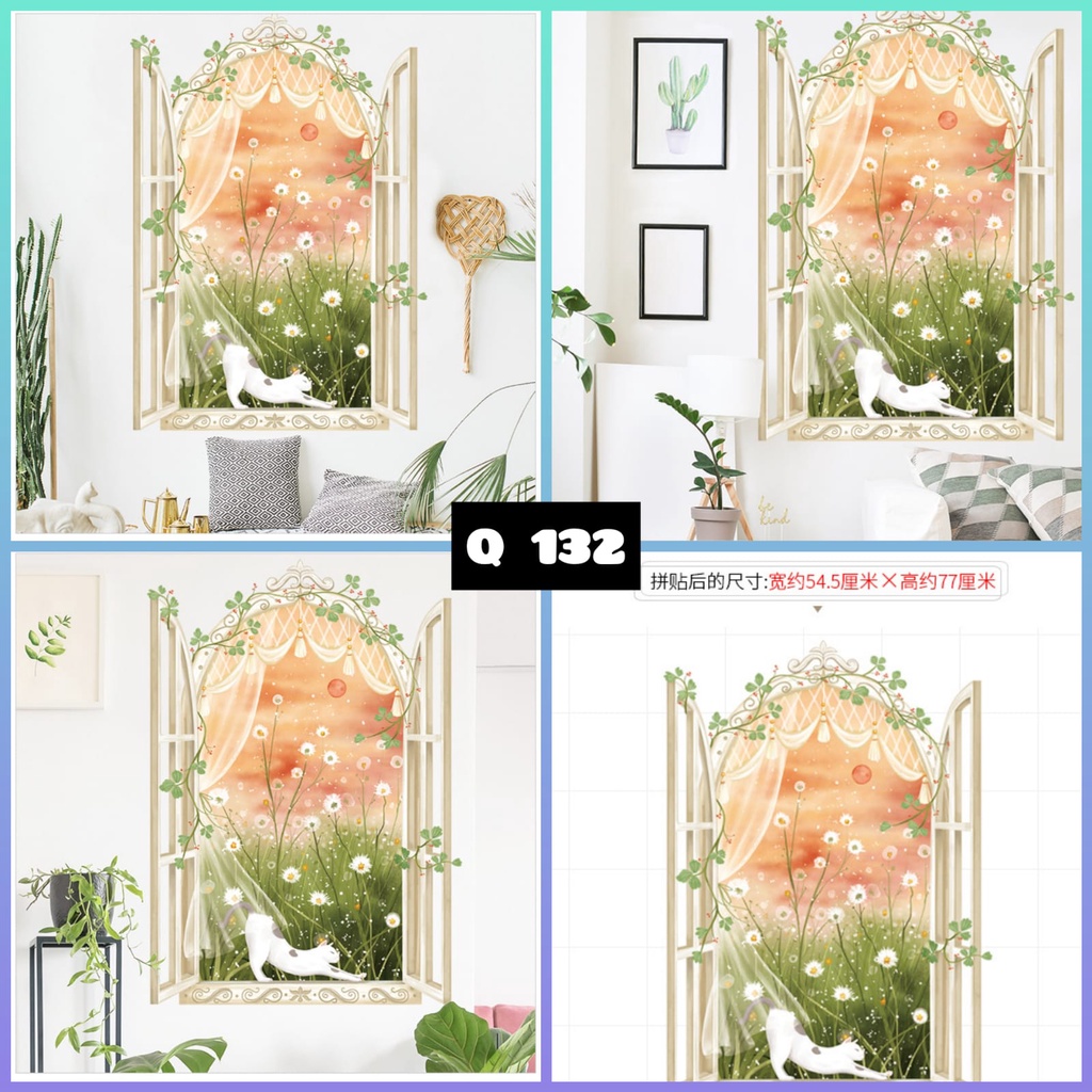 Jual WALL SETIKER STIKER WALLSTICKER CAT KUCING STICKER TEMBOK DINDING ...