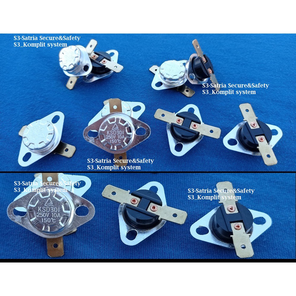 Jual Thermostat 150C bimetal KSD301 250V 10A 150 C derajat suhu termostat | Shopee Indonesia