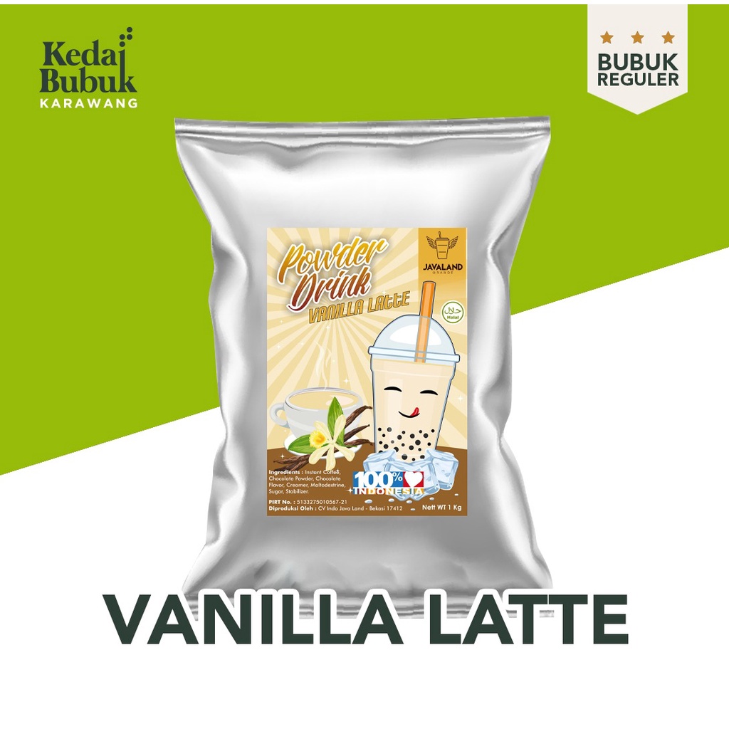 Jual Vanilla Latte Bubuk Minuman ORIGINAL Javaland 1kg | Shopee Indonesia