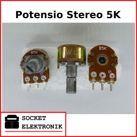 Jual Potensiometer Stereo Potensio Stereo 5K 5 K Ohm | Shopee Indonesia