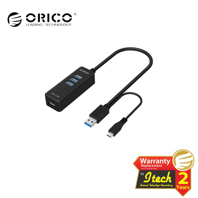 Jual ORICO H4019-U3 Portable 4-Ports USB 3.0 HUB With Micro USB OTG ...