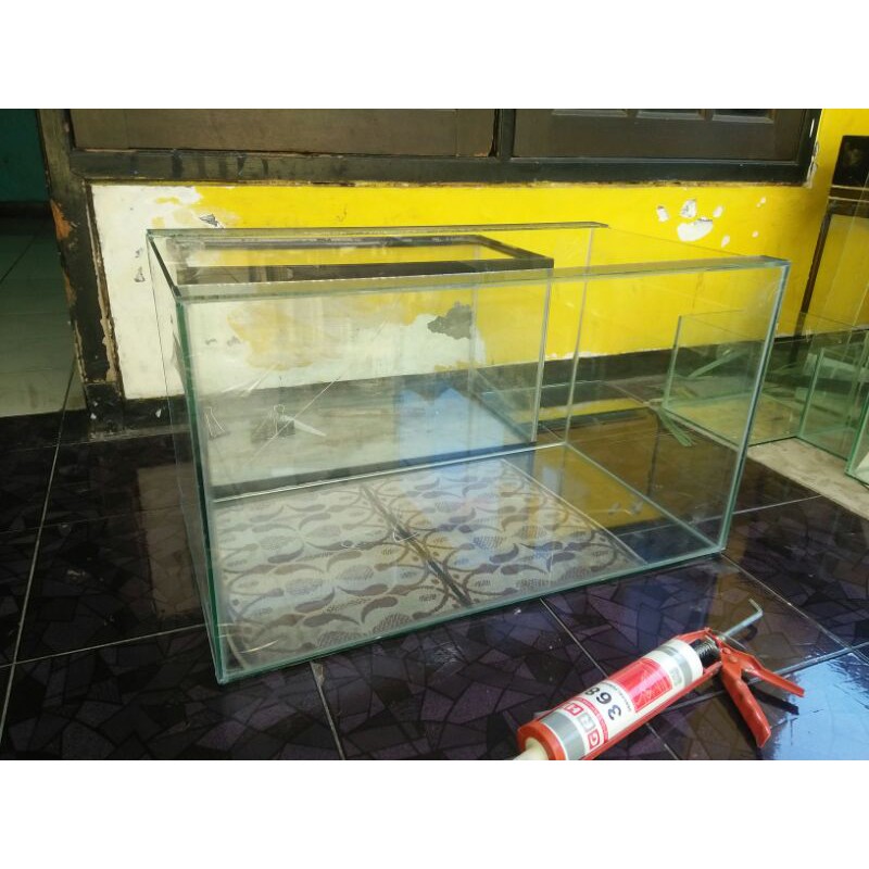 Jual aquarium kaca baru 60*30*30 | Shopee Indonesia