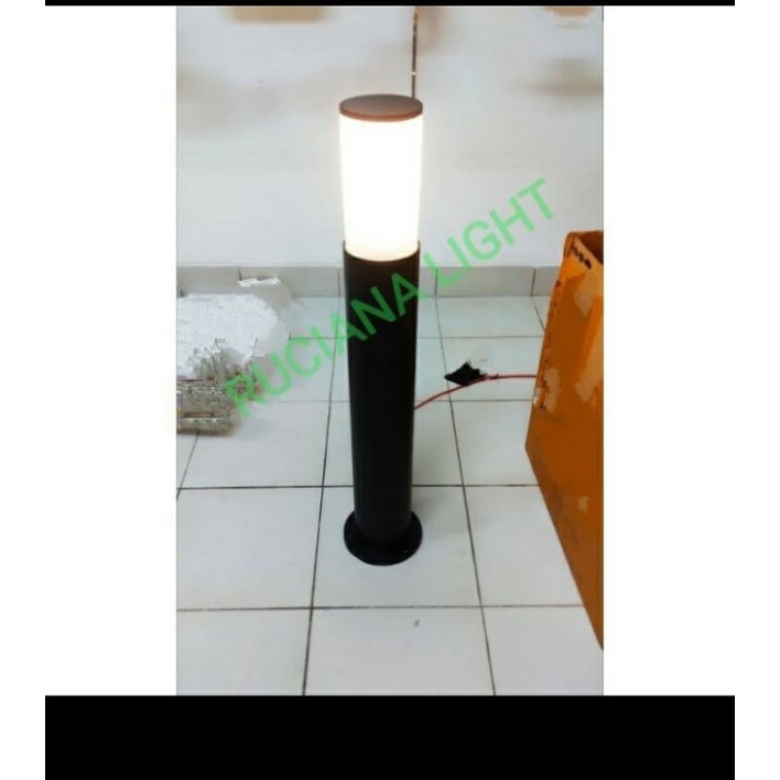 Jual lampu taman bulat susu rata atas minimalis atau lampu hias 80cm ...