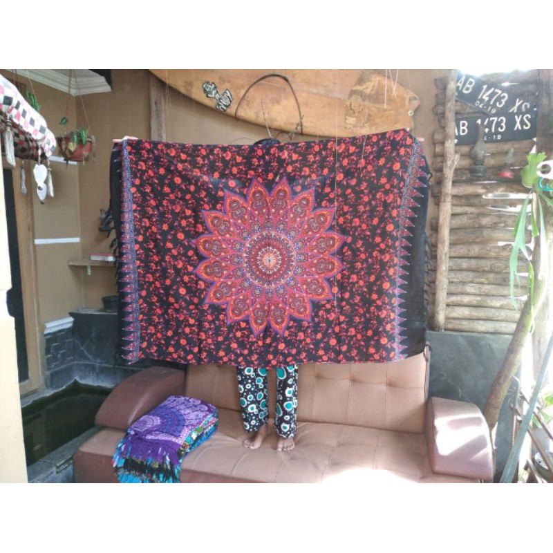 Jual Kain pantai bali mandala tapestry hiasan dinding bohemian kain ...