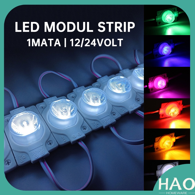 Jual LAMPU LED MODUL STRIP 1MATA / MODUL MATA TIMBUL / 3030 SMD 12V 24V ...