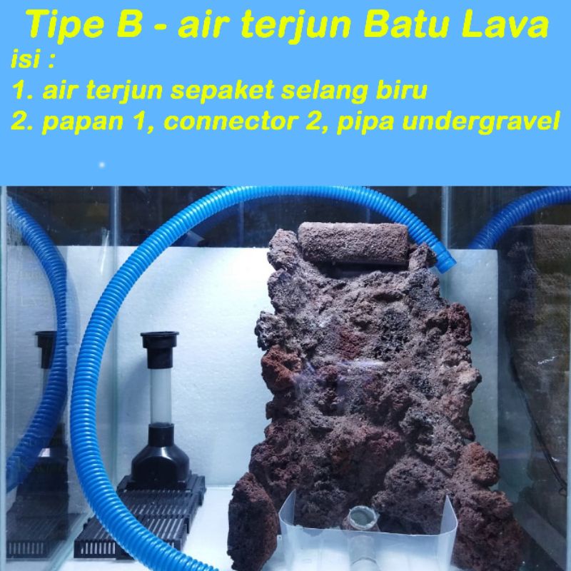 Jual PAKET WATERFALL TANK! Hiasan tebing Air Terjun aquascape bahan ...
