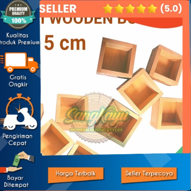 Jual Kayu 5x5 kotak aksesoris perhiasan kotak kayu serbaguna storage ...